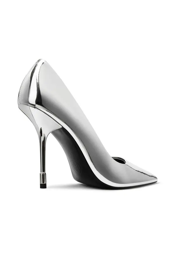 Femme La Pulse Pump Platinum Stiletto Heel - Silver