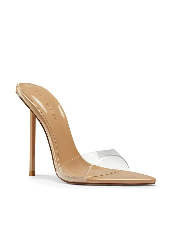 Femme La Whiskey Stiletto Slipper - Nude