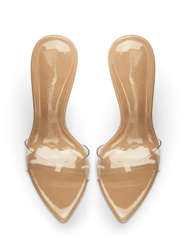 Femme La Whiskey Stiletto Slipper - Nude