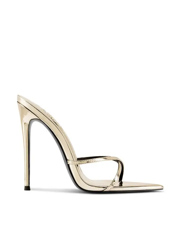 Femme La Donatella Mule Stiletto Heel - Gold