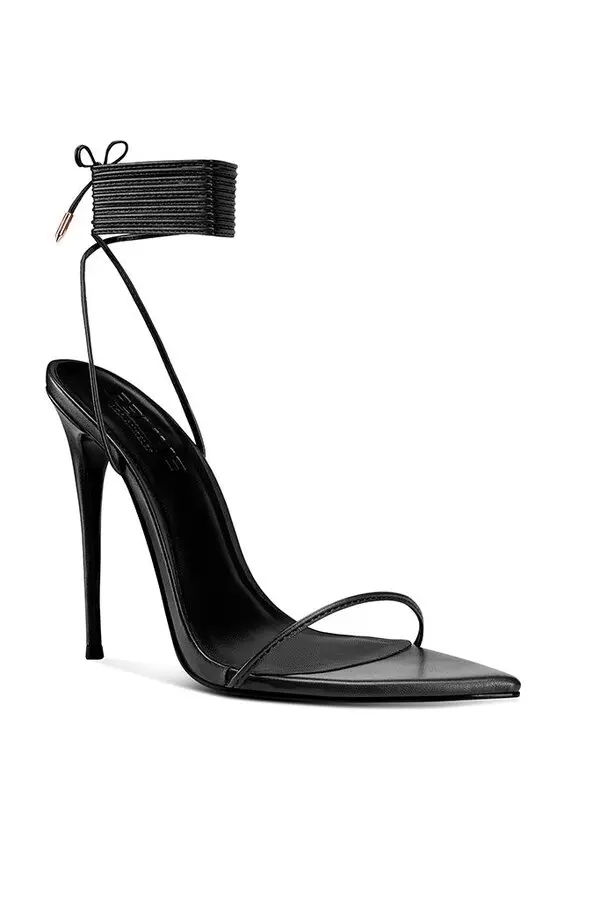 Femme La Luce Minimale Stiletto Sandals - Black