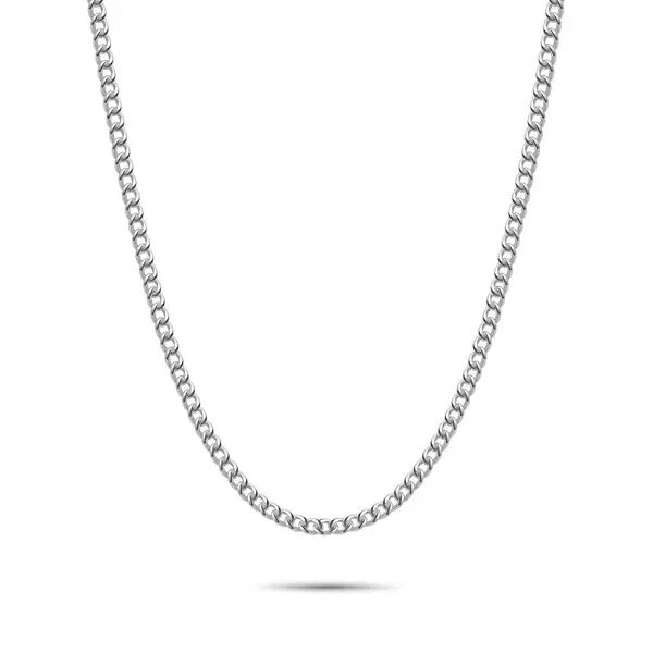 RAHUL PATEL COLLECTION Round Curb Chain - Silver