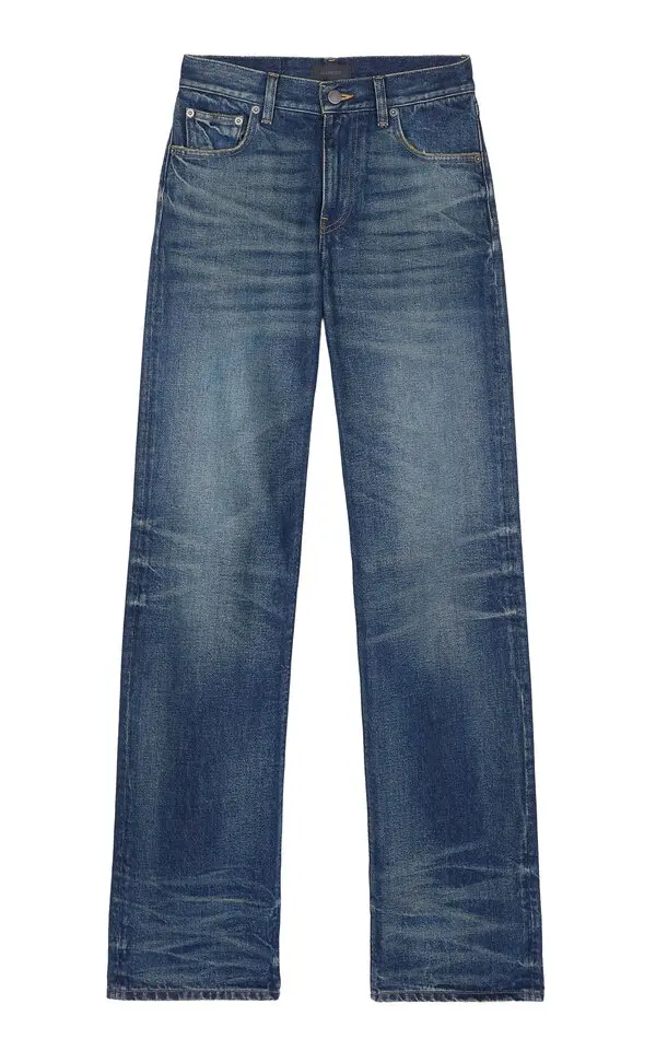 HAIKURE Star Rigid Mid-rise Wide-leg Jeans