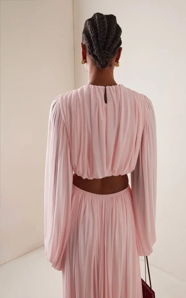 DEME Gathered Jersey Skirt Set