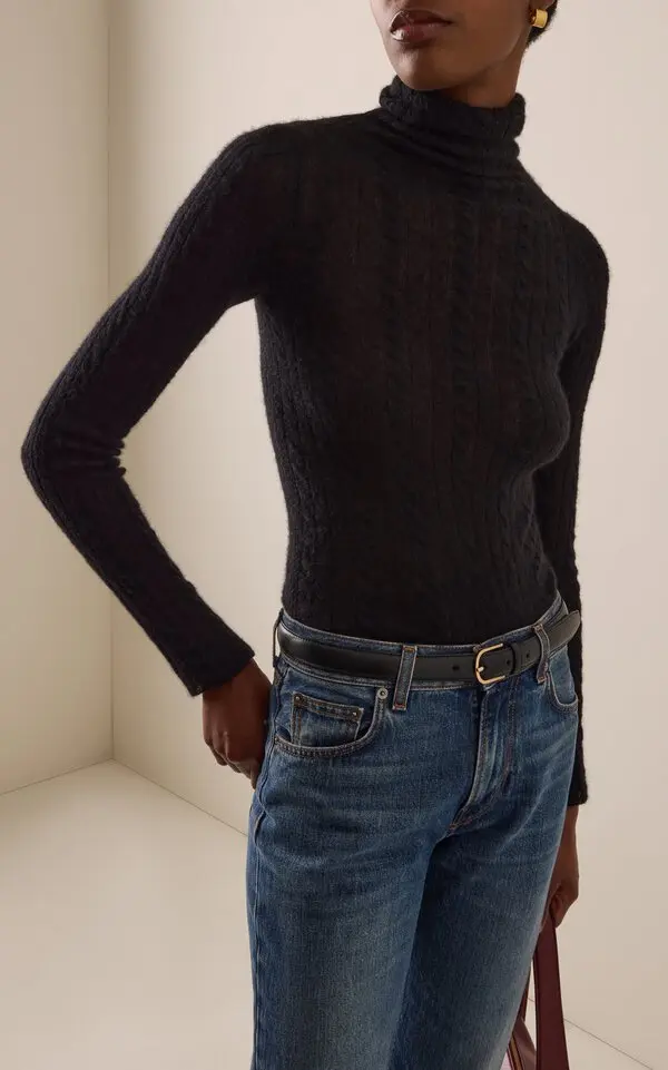 HAIKURE Margie Turtleneck Wool-blend Bodysuit