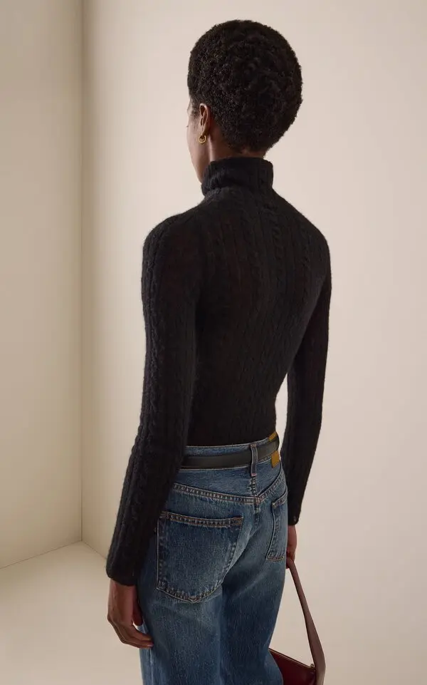 HAIKURE Margie Turtleneck Wool-blend Bodysuit