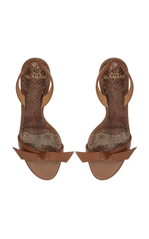 ALEXANDRE BIRMAN Clarita Leather Slingback Sandals