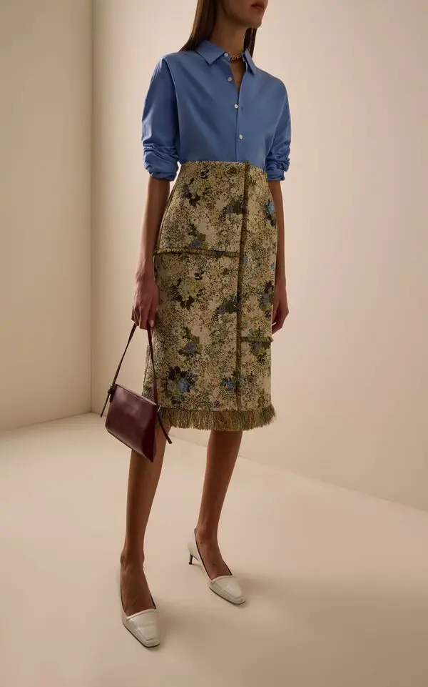 ALEMAIS Whitney Knit Midi Skirt