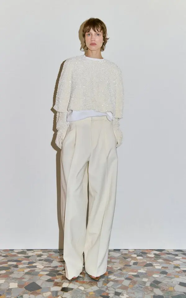 DARKPARK Danielle Wool Wide Leg Trousers