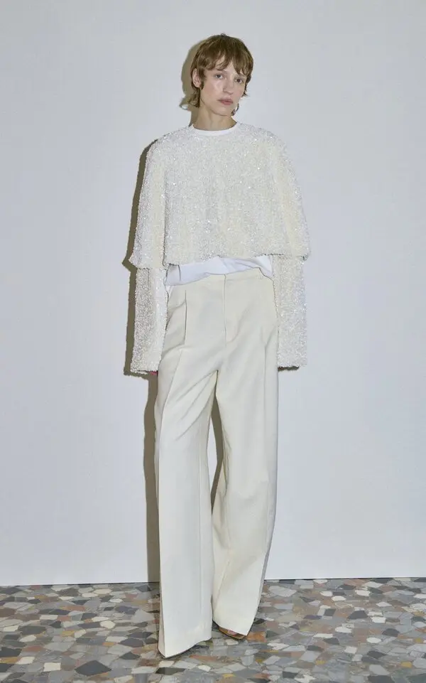 DARKPARK Danielle Wool Wide Leg Trousers