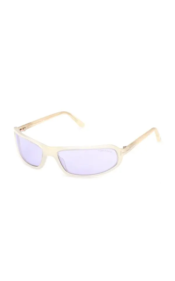 TOM FORD Addison Wrap-frame Acetate Sunglasses - Purple