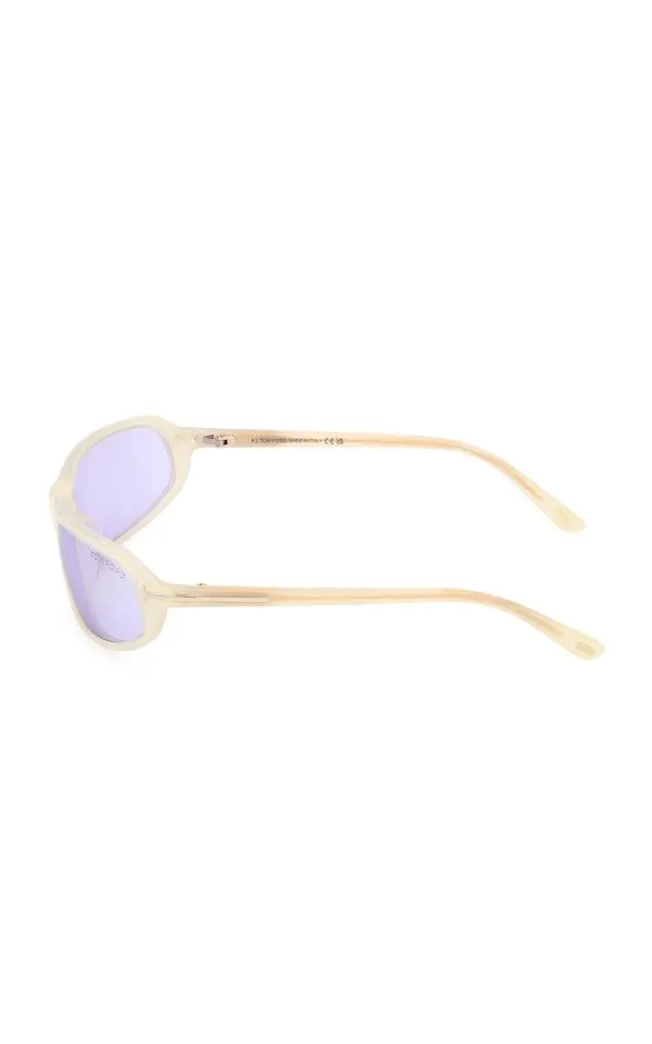 TOM FORD Addison Wrap-frame Acetate Sunglasses - Purple