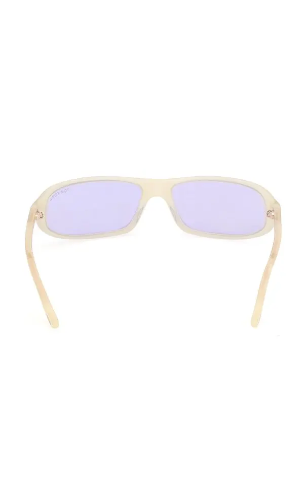 TOM FORD Addison Wrap-frame Acetate Sunglasses - Purple
