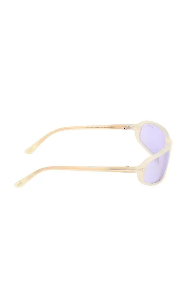 TOM FORD Addison Wrap-frame Acetate Sunglasses - Purple