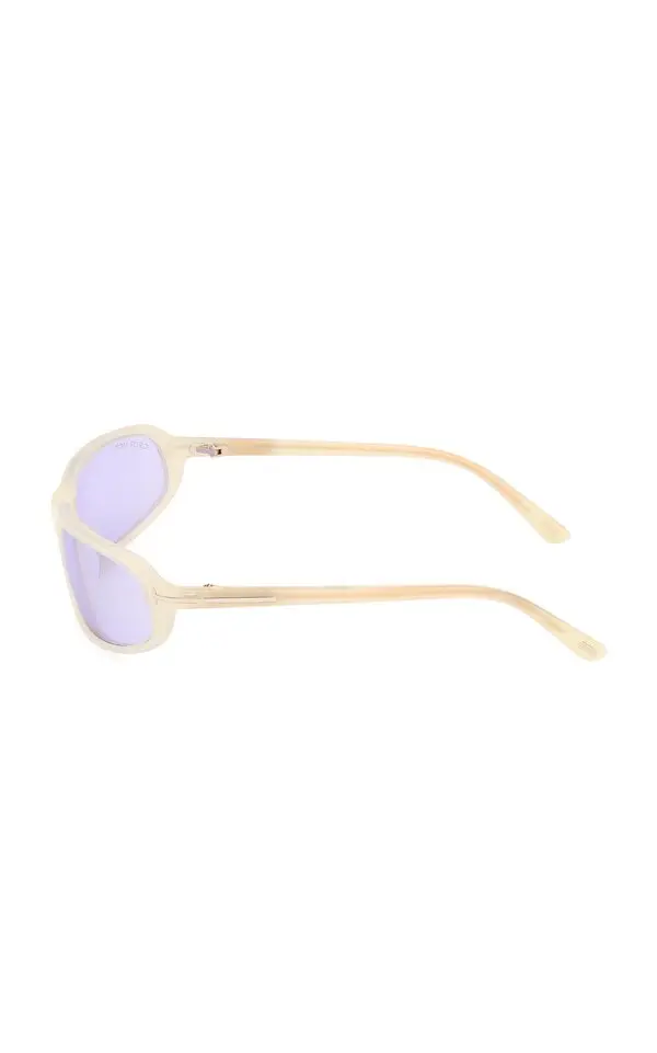 TOM FORD Addison Wrap-frame Acetate Sunglasses - Purple