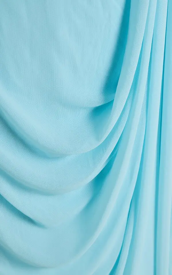 DEME Exclusive Maple Draped Chiffon Maxi Dress