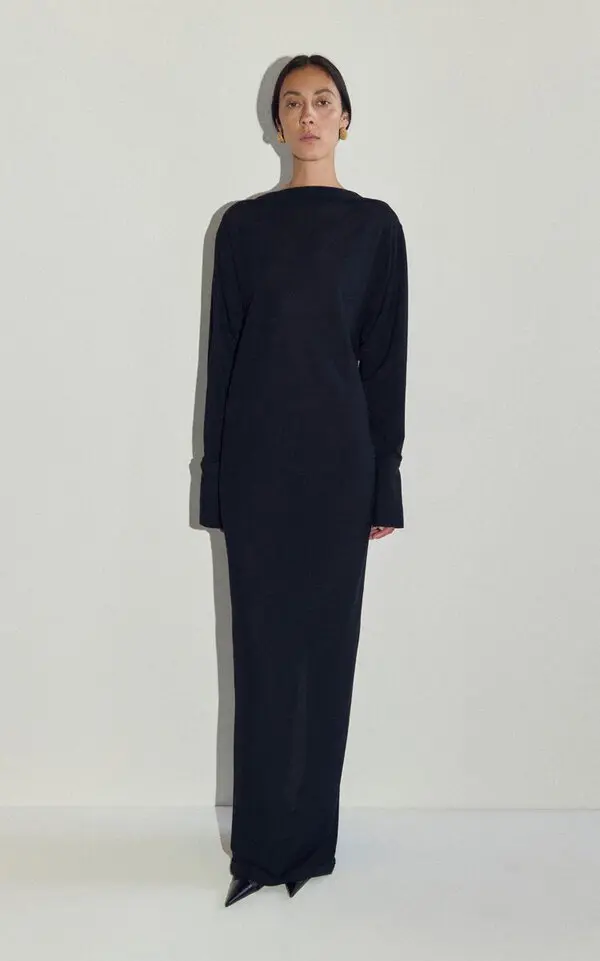 DARKPARK Meredith Cotton Maxi Dress With Wide Back