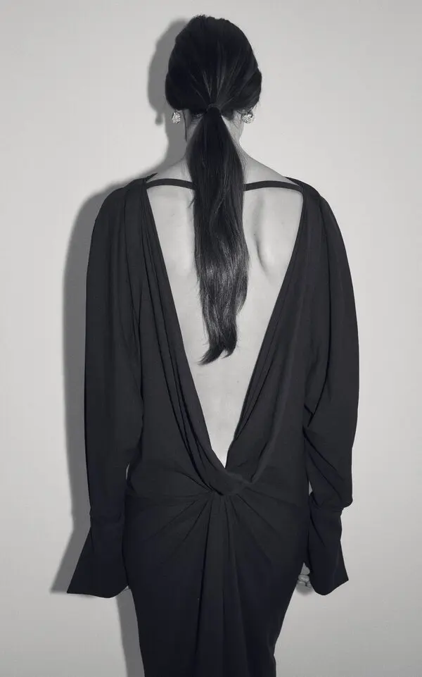 DARKPARK Meredith Cotton Maxi Dress With Wide Back