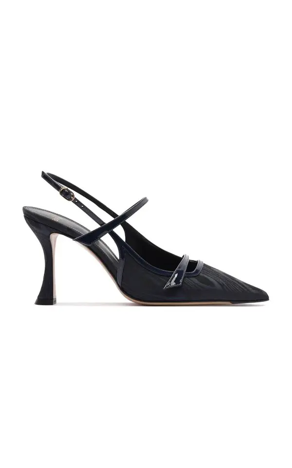 ALEXANDRE BIRMAN Tita Moire Pumps - Blue