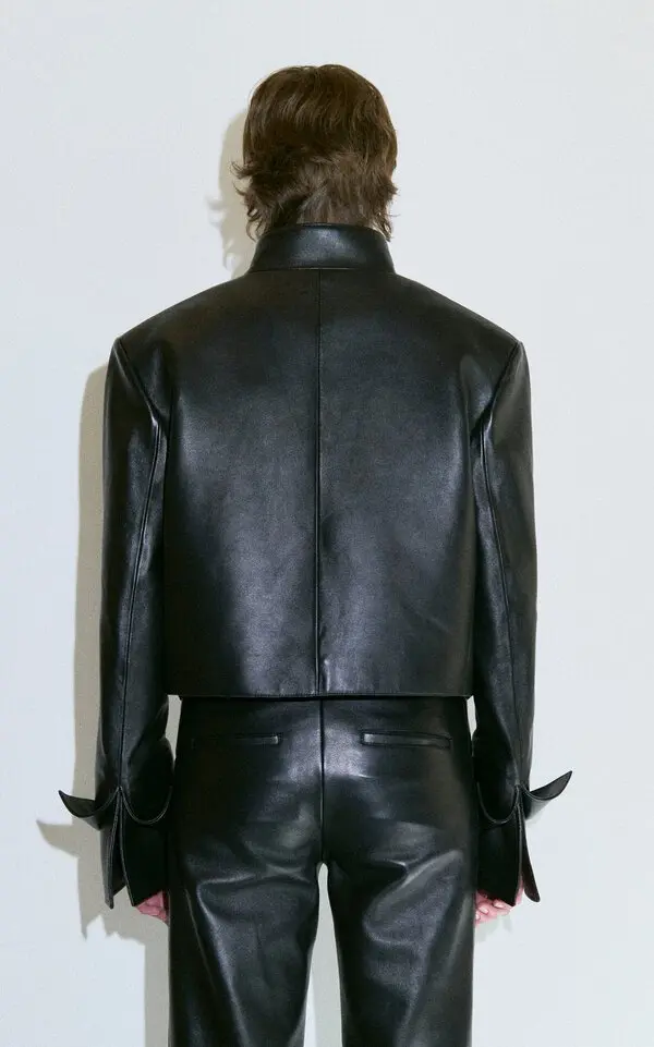 DARKPARK Maxime Cropped Leather Blazer