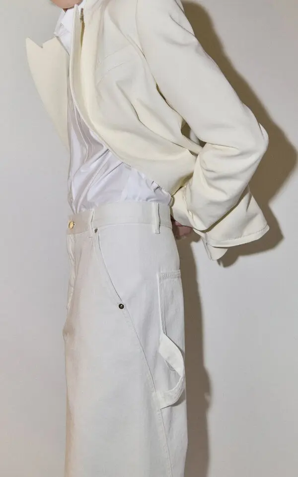 DARKPARK Sienna Loose Side Split Jeans - White