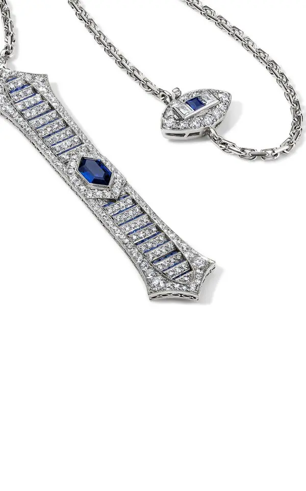 MINDI MOND NEW YORK Sautoir Sapphire And Diamond Necklace