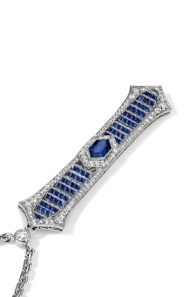MINDI MOND NEW YORK Sautoir Sapphire And Diamond Necklace