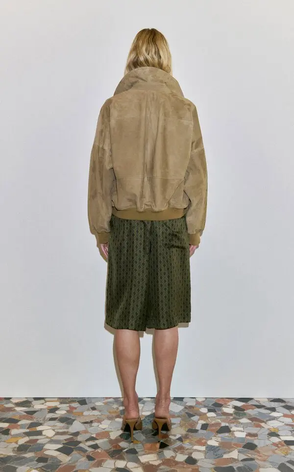 DARKPARK Brad Printed Silk Jogger Shorts