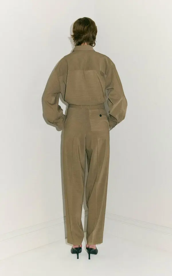 DARKPARK Devon Belted Wool Drop Pants