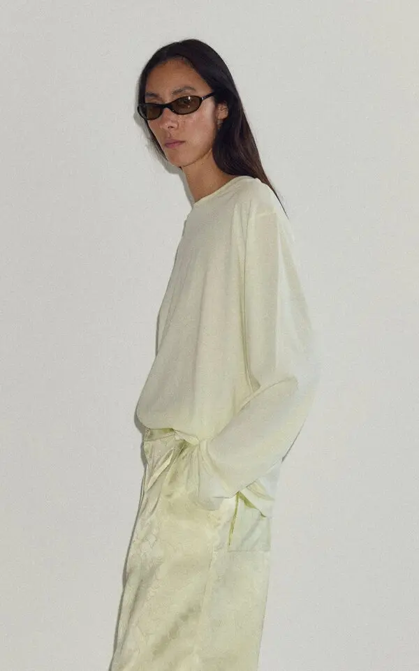 DARKPARK Andie Cotton Relax Top - Yellow