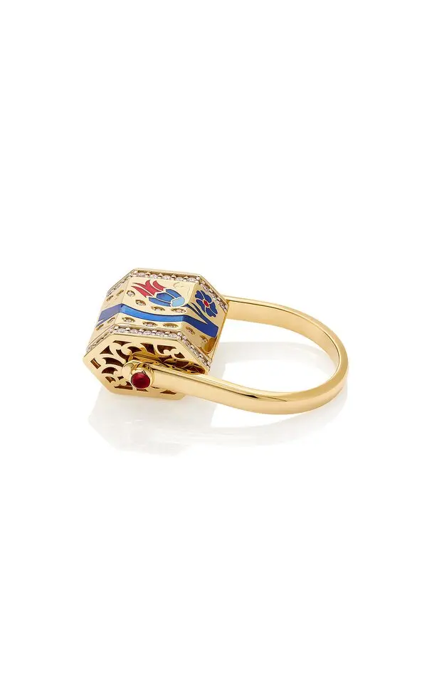 ITÄ 14k Gold "yarí" İznik Whirl Ring