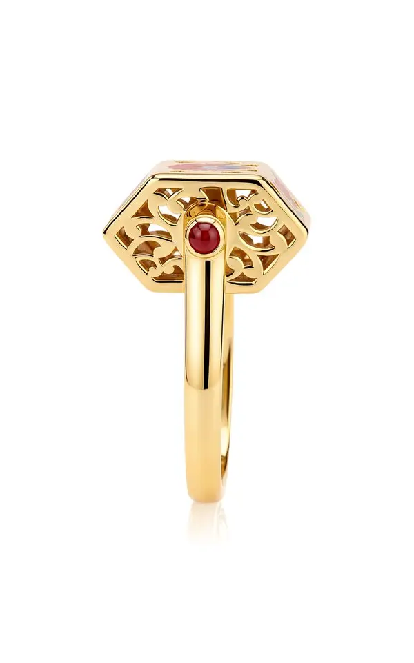 ITÄ 14k Gold "yarí" İznik Whirl Ring
