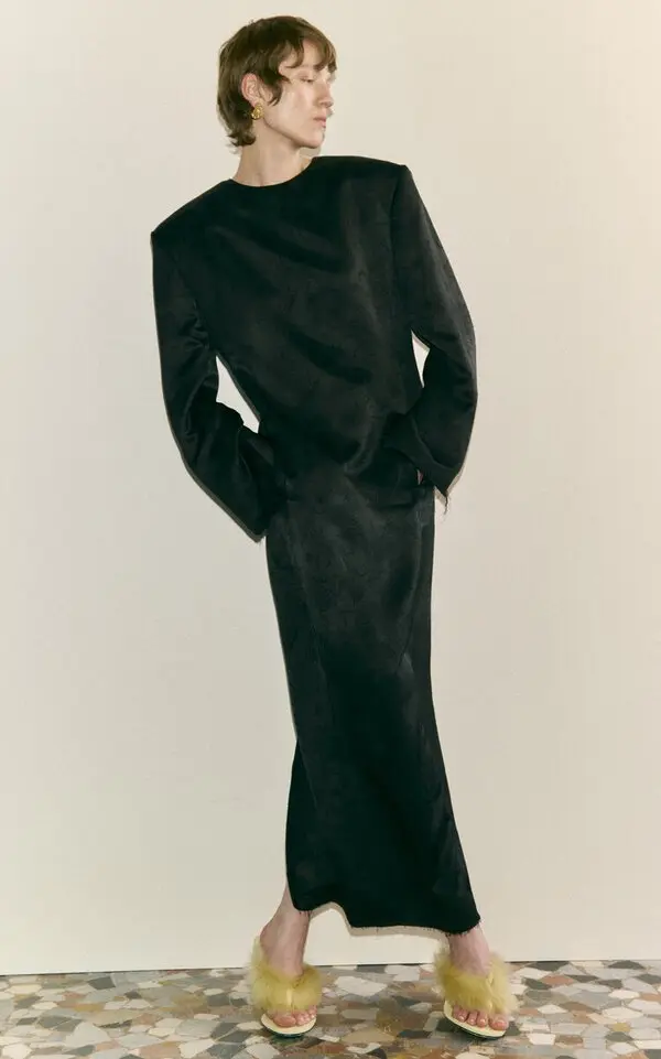DARKPARK Carlijn Jacquard Viscose Maxi Dress