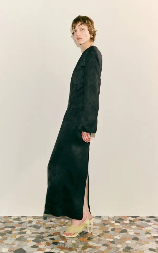 DARKPARK Carlijn Jacquard Viscose Maxi Dress