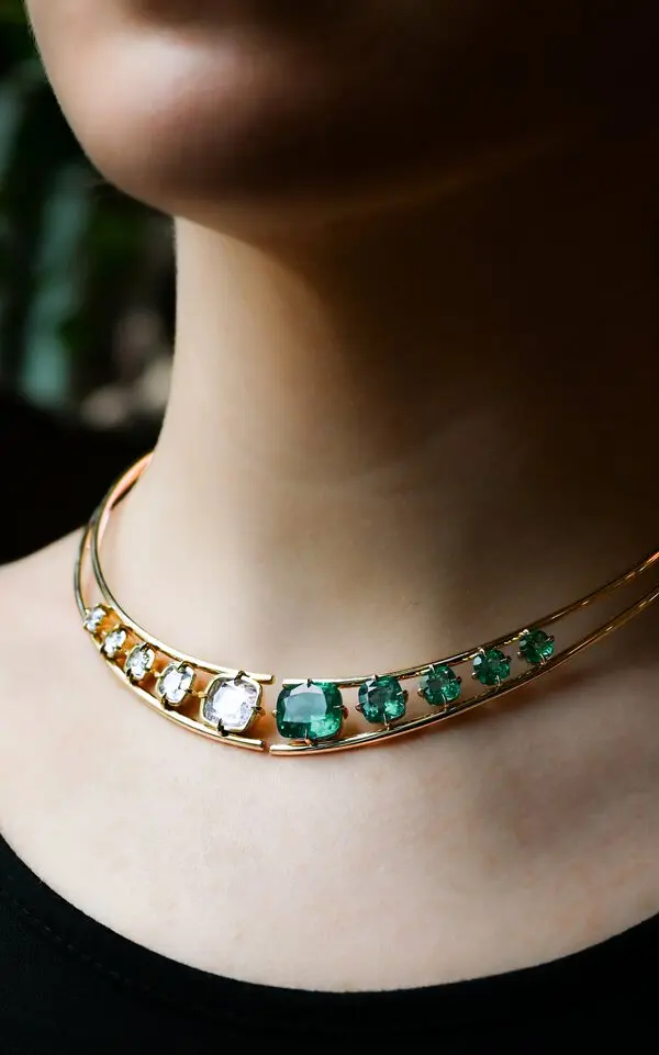 Moritz Glik 18k Gold Ita Collar Necklace