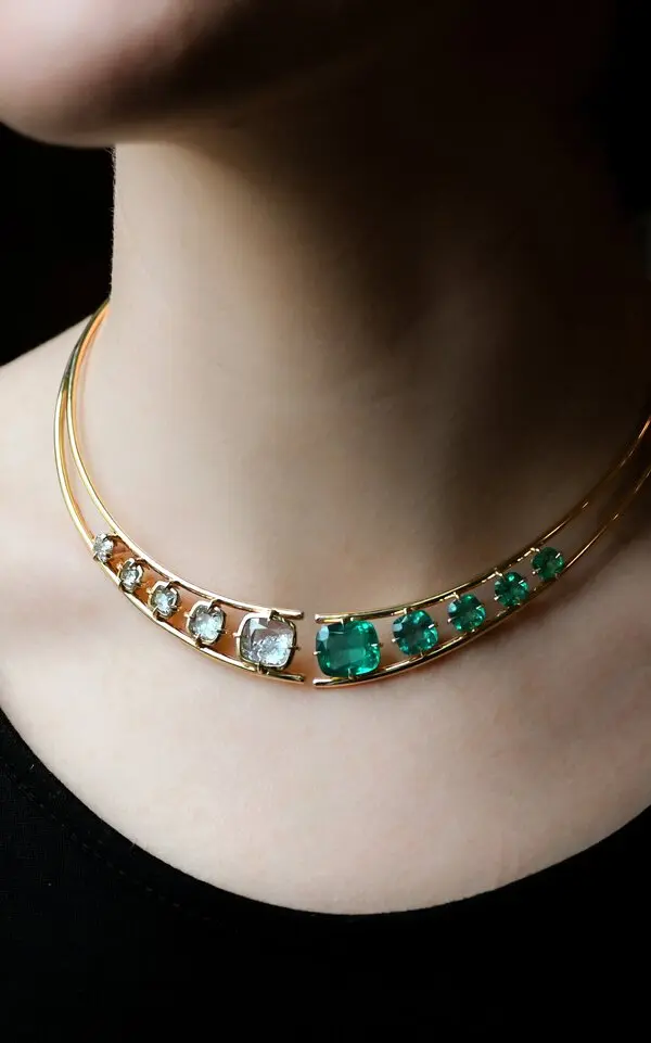 Moritz Glik 18k Gold Ita Collar Necklace