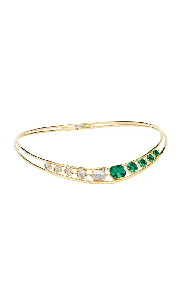Moritz Glik 18k Gold Ita Collar Necklace