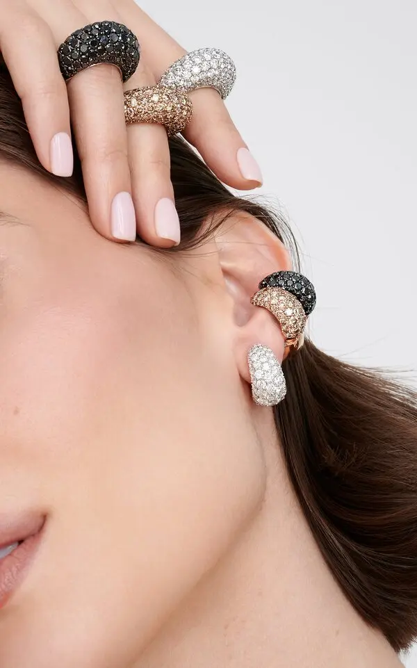 Piranesi 18k Gold Dome Huggie Earrings