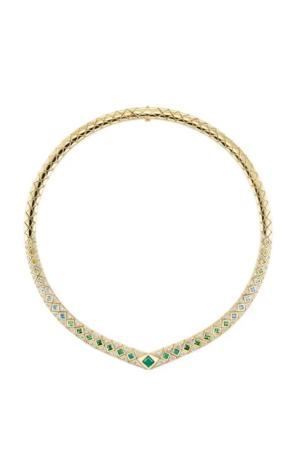 ORLY MARCEL 18k Yellow Bliss Collar Necklace