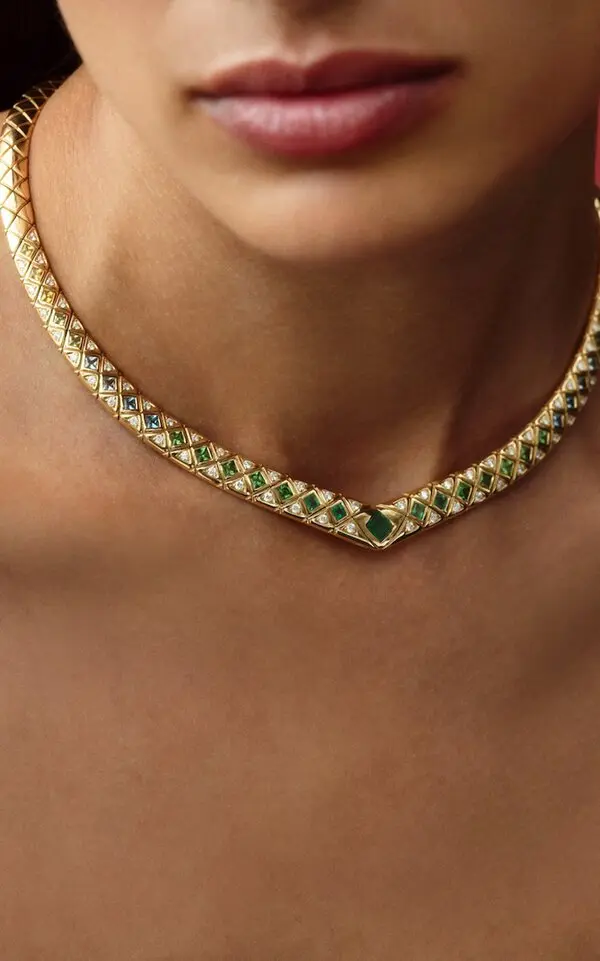 ORLY MARCEL 18k Yellow Bliss Collar Necklace