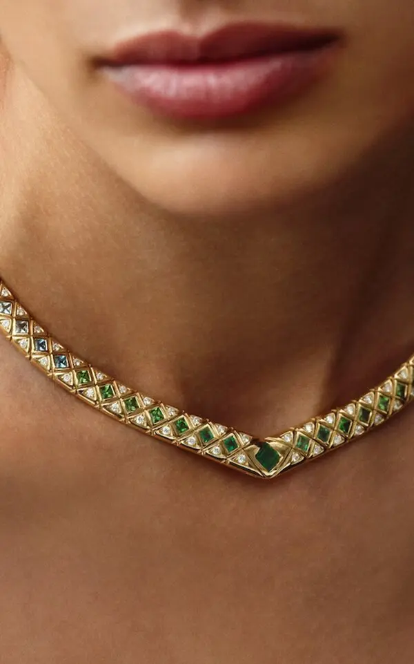 ORLY MARCEL 18k Yellow Bliss Collar Necklace