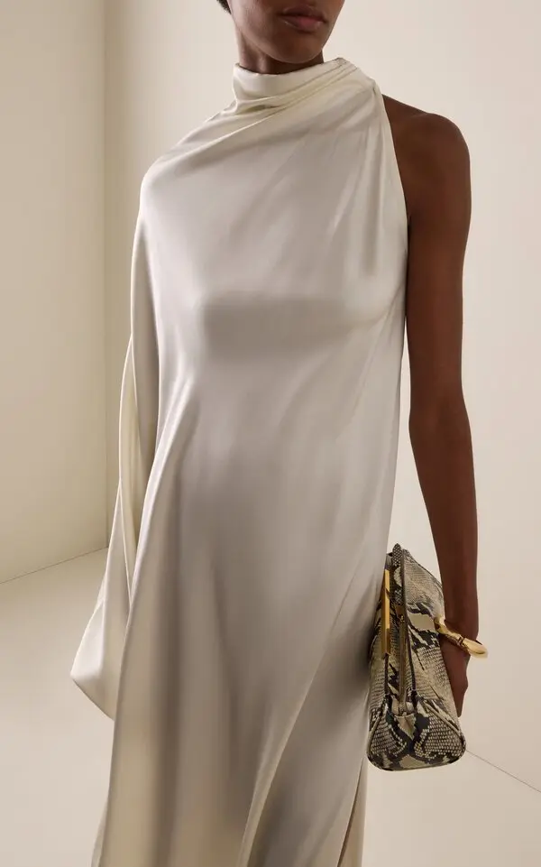 DEME Exclusive Alice Ruffled Silk Maxi Dress