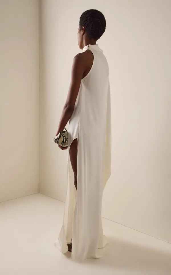 DEME Exclusive Alice Ruffled Silk Maxi Dress