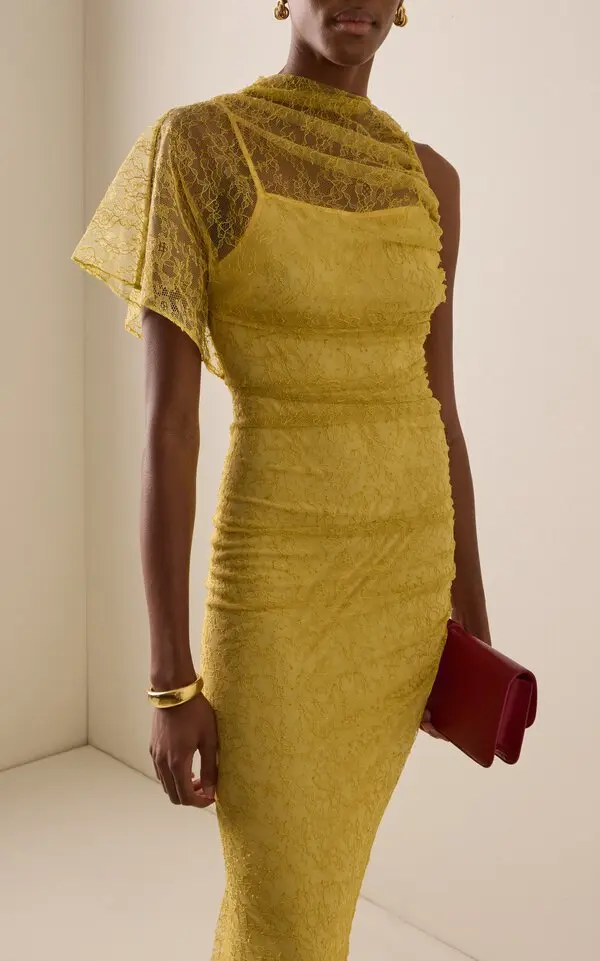 DE LA VALI Exclusive Lucho Chiffon Maxi Dress