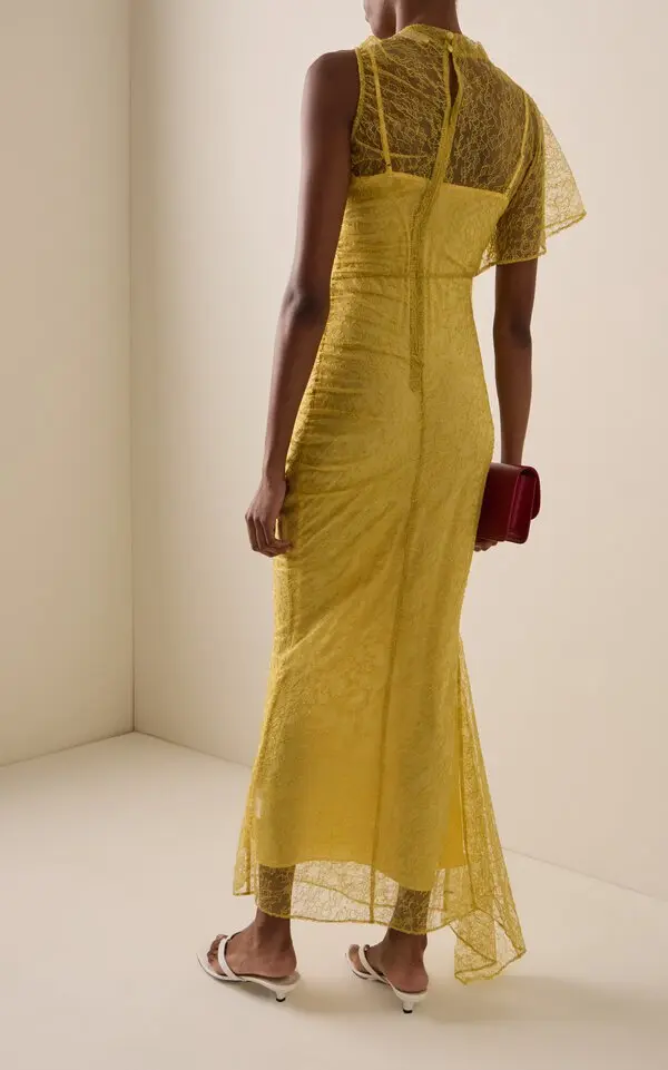DE LA VALI Exclusive Lucho Chiffon Maxi Dress
