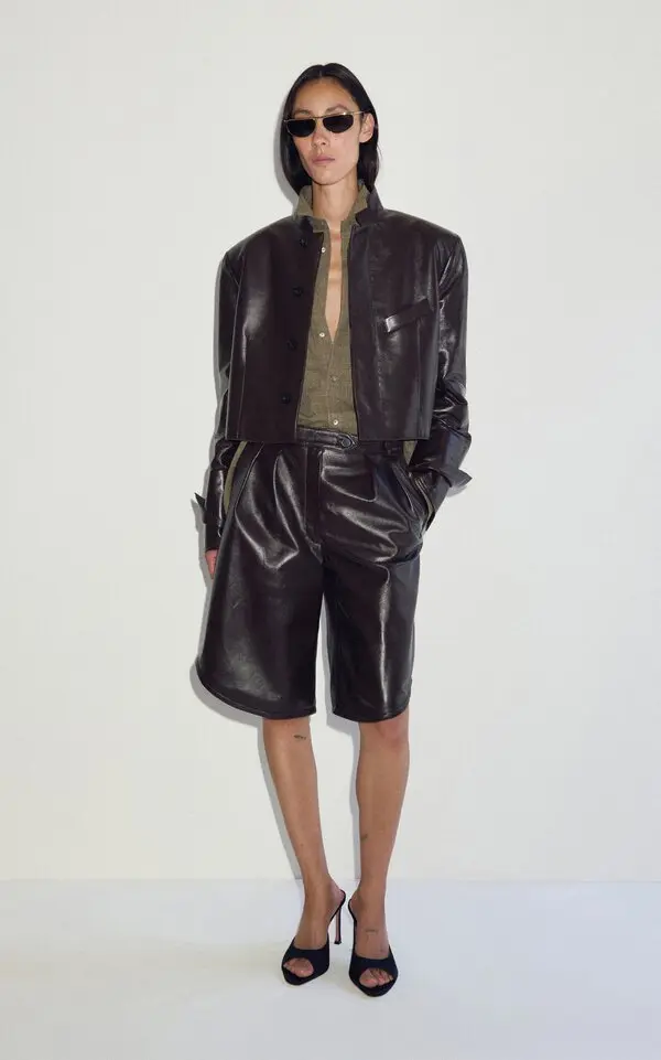 DARKPARK Gean Leather Shorts