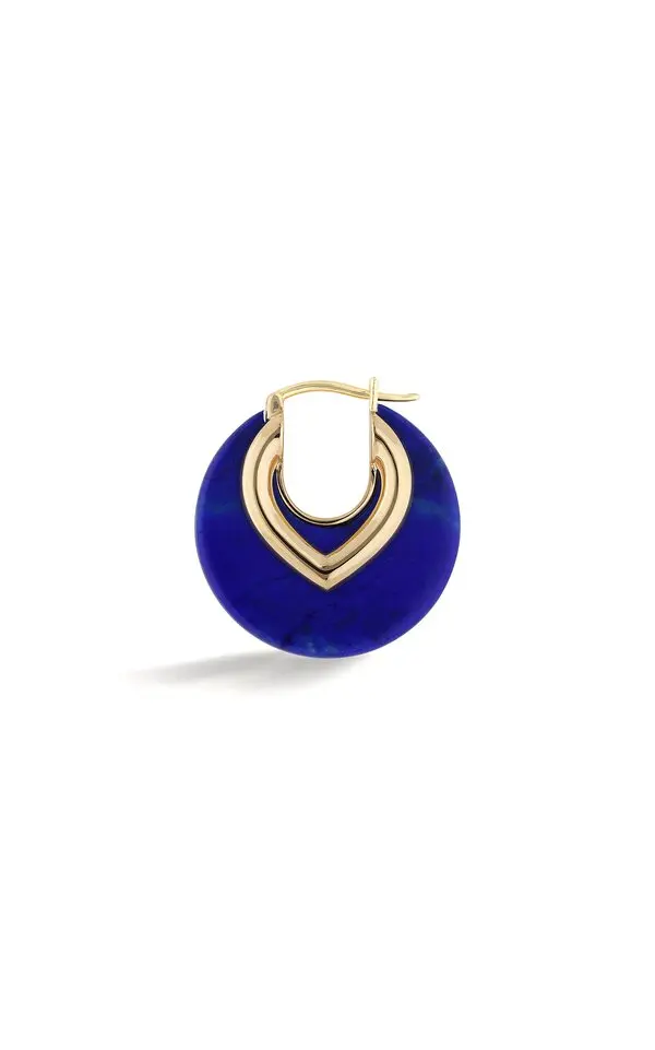 TABAYER 18k Yellow Gold Stone Earrings - Blue