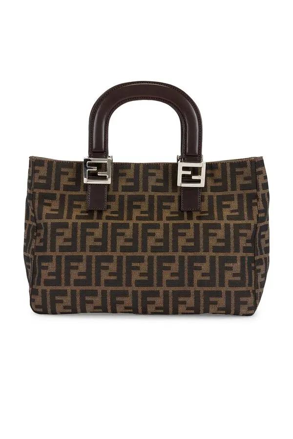 Fendi Zucca Handbag - Brown