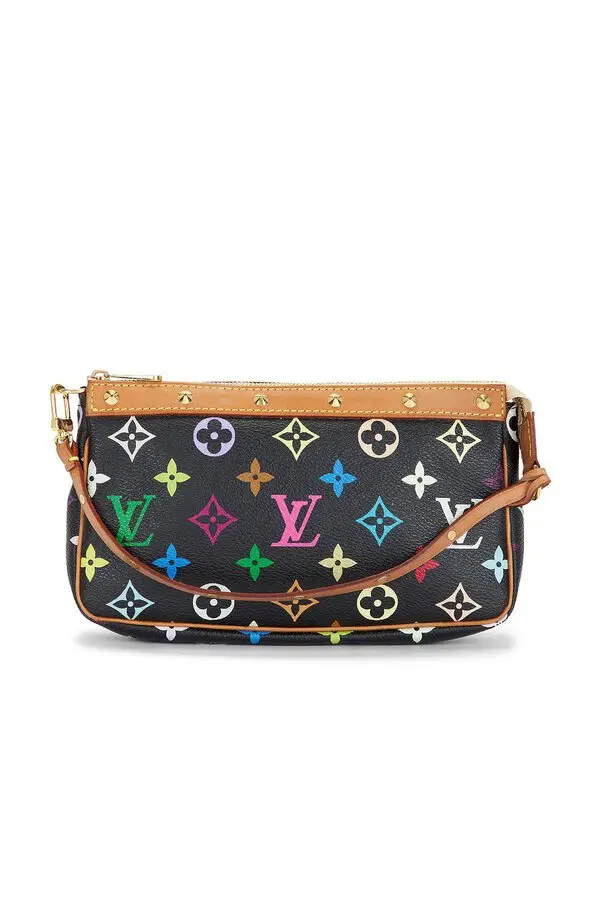 LOUIS VUITTON Monogram Pochette Accessoires Shoulder Bag In Black