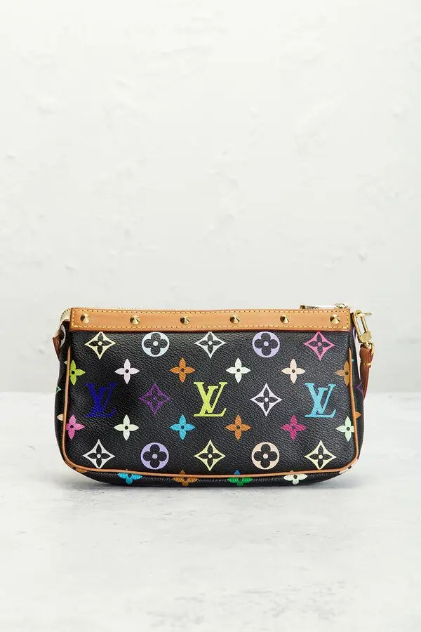 LOUIS VUITTON Monogram Pochette Accessoires Shoulder Bag In Black